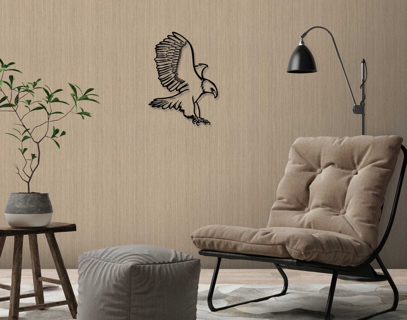 Hawk Bird, Metal Hawk Wall Decor, Metal Wall Art, Home Decor, Birthday ...