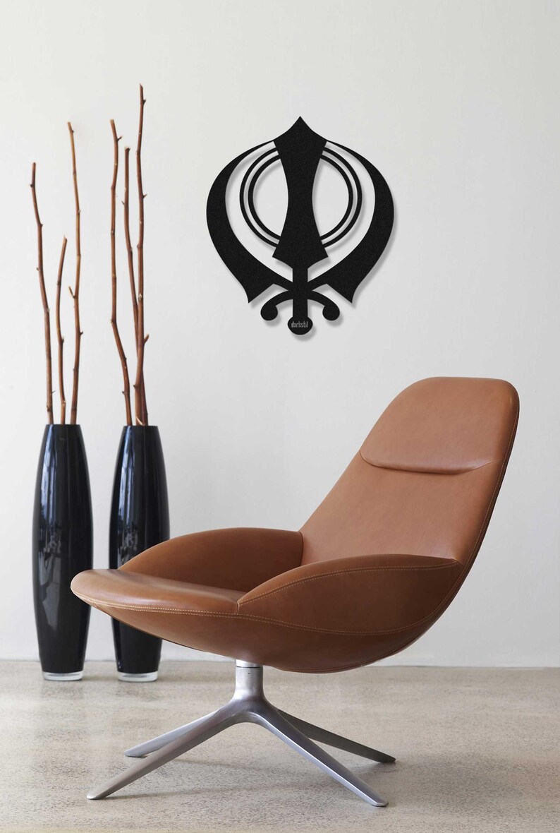 Metal Khanda Wall Art, Wall Decor, Sikh Gifts, Sikh Home Decor, Khanda ...