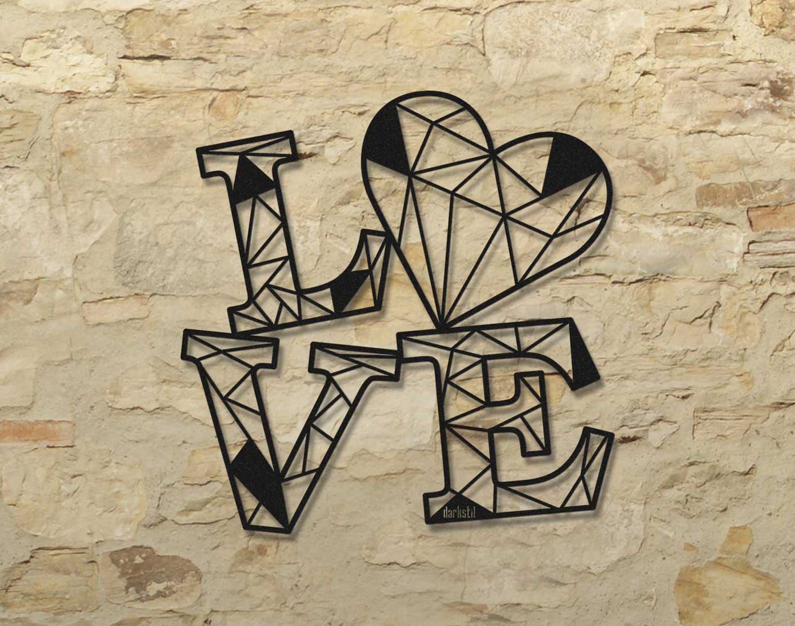 Love Metal Wall Decor, Romantic Love Gift, Metal Wall Art, Home Decor ...