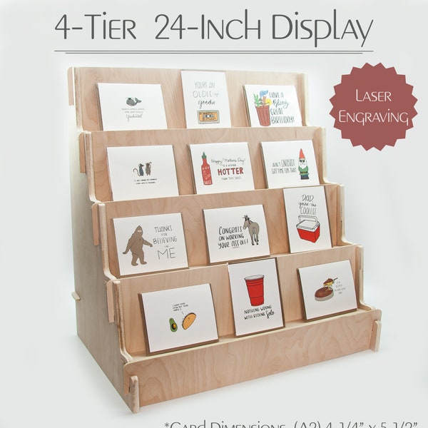 Greeting Card Table Top Display Stand - Etsy