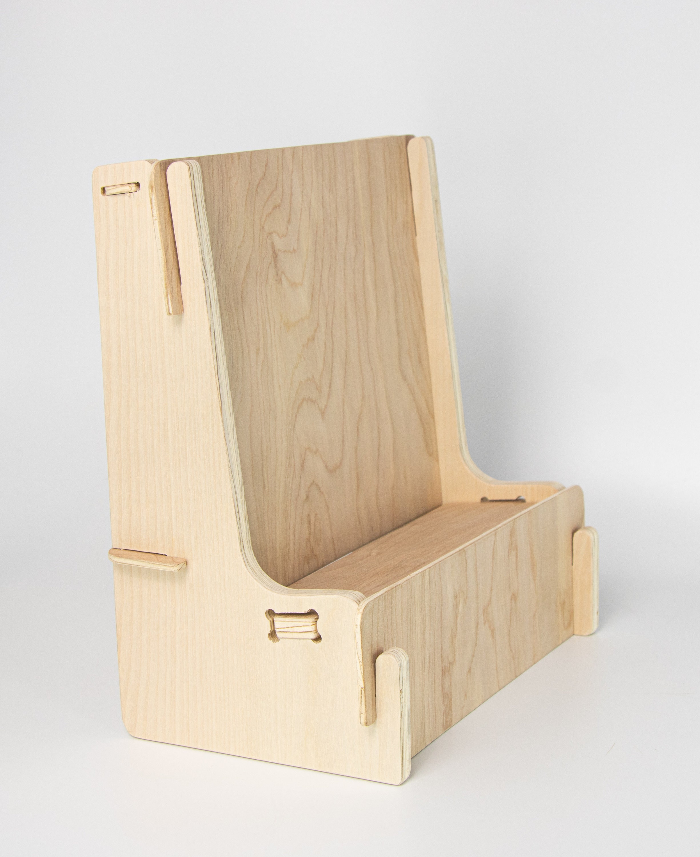 Book Display Stand, Countertop Display Shelf, Retail Display, Wood Book ...