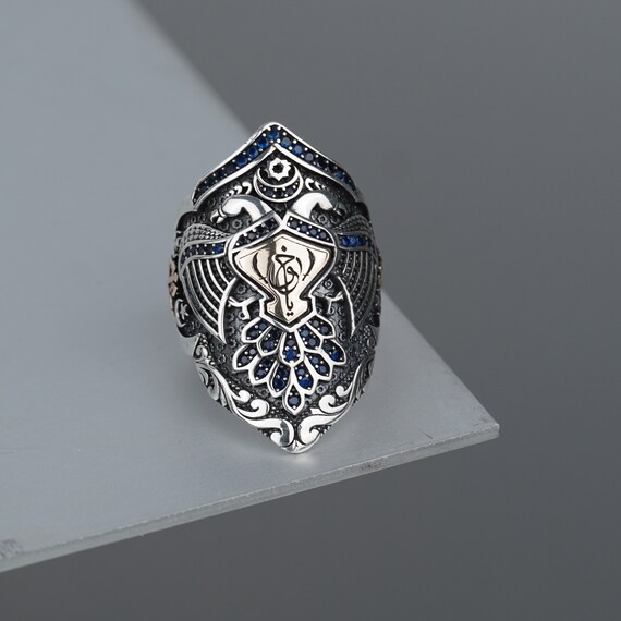 Open Back Archer Ring Zihgir Silver Ring Historical Archery - Etsy