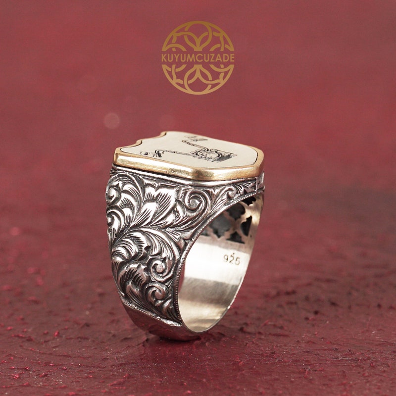 Silver Biker Ring - Etsy