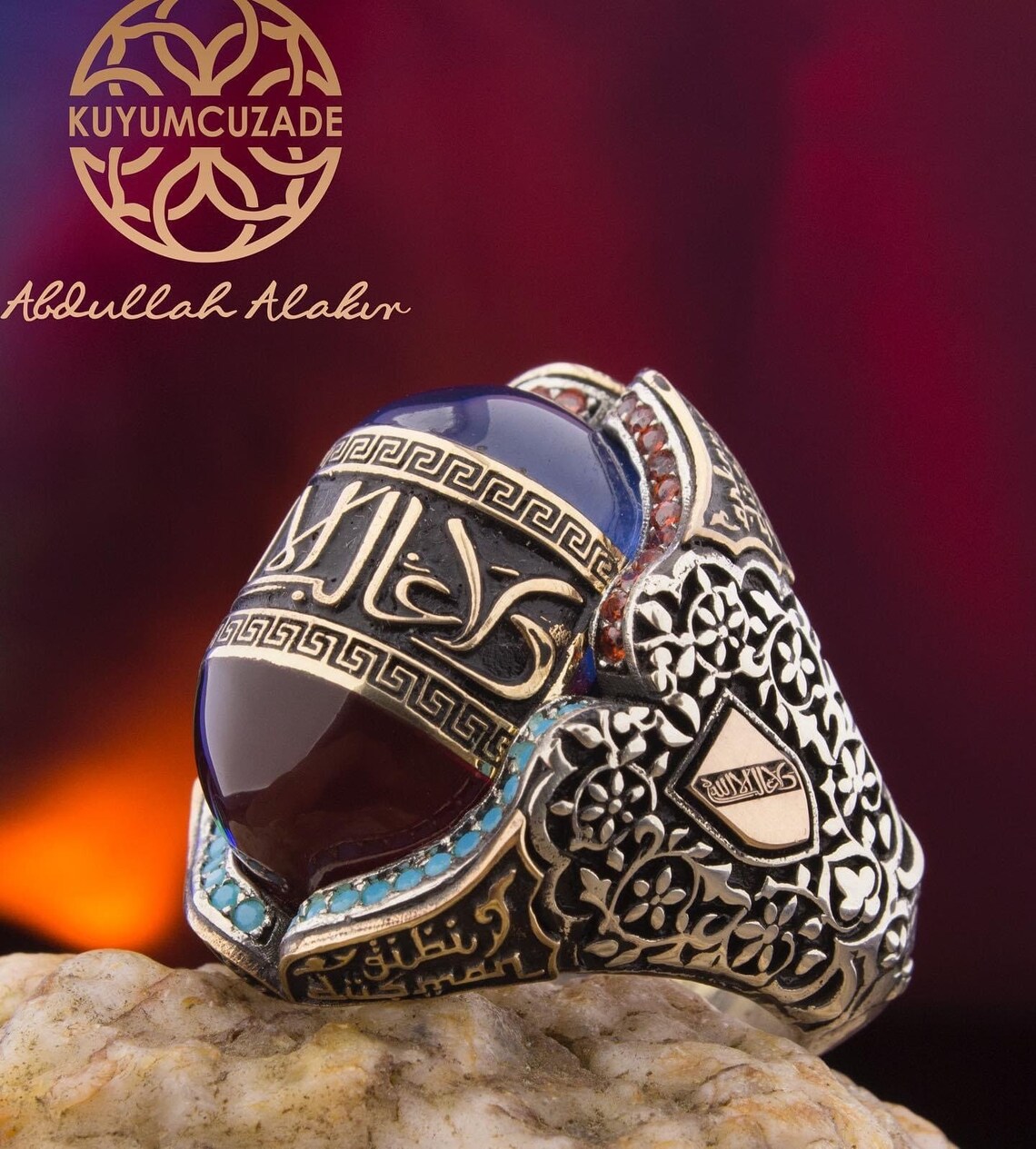 Spain Andalusia Alhambra Men's Silver Ring Private - Etsy