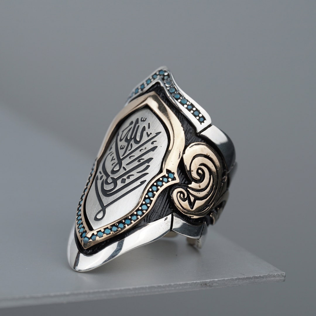 Sultan's Archer Thumb Zihgir Ring for Men, Sterling Silver Archery Ring ...