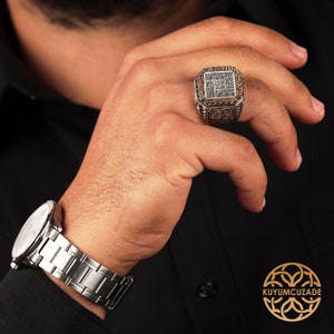 Arabic Kufic Calligraphy Tawhid Engraved Sterling Silver Ring, Hand ...