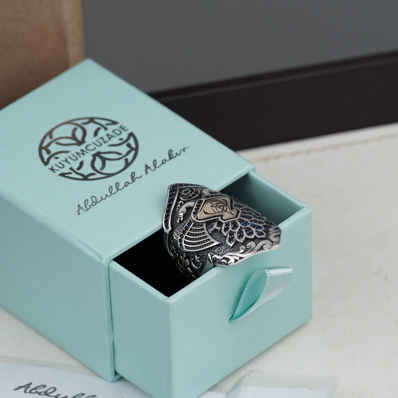 Open Back Archer Ring Zihgir Silver Ring Historical Archery - Etsy