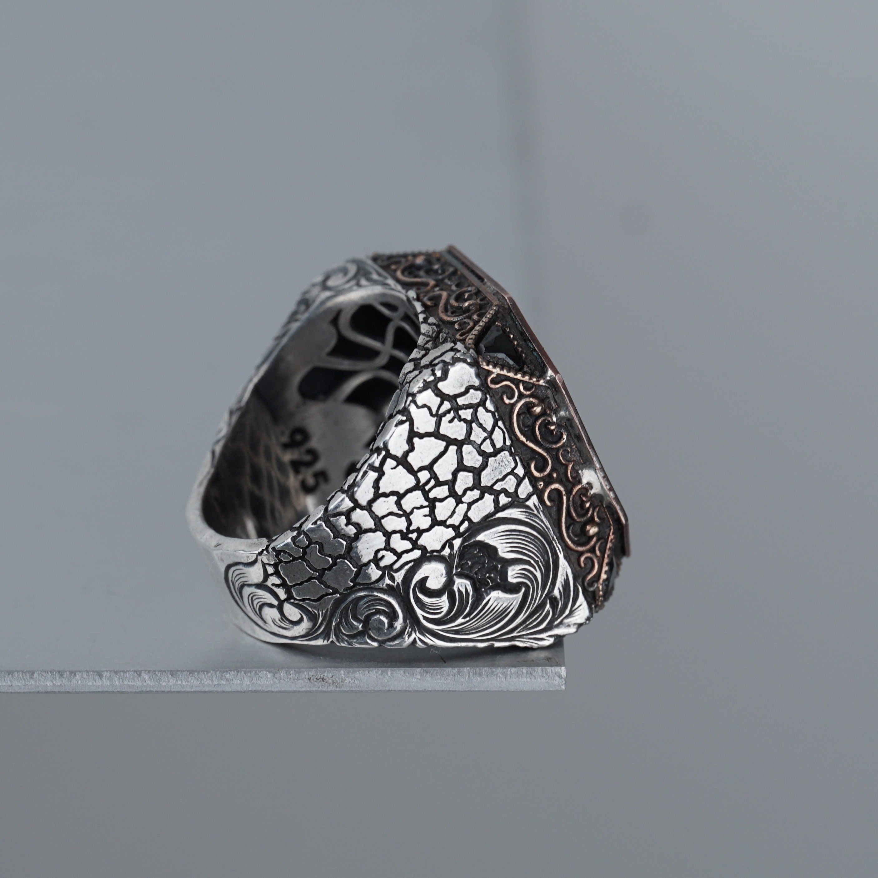 Arabic Kufi Calligraphy Ring Sterling Silver Calligraphy Art - Etsy