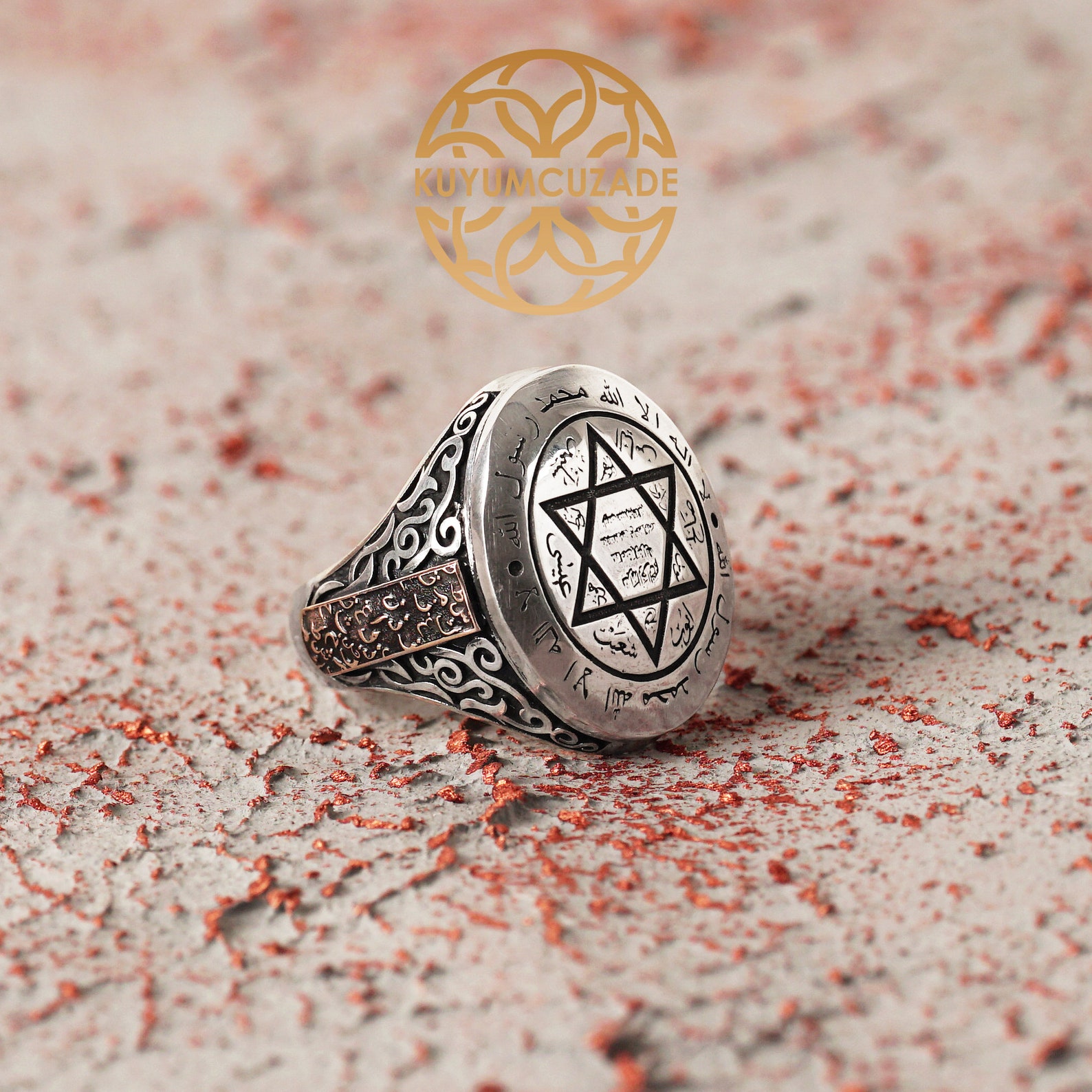 Seal of Solomon Silver Ring, Solomon Seal Protection Ring, Star of ...