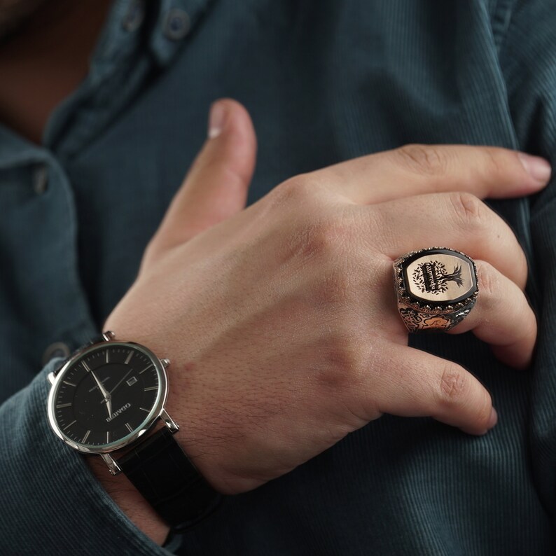 Custom Name Writable Tree of Life Sterling Silver Ring Life - Etsy