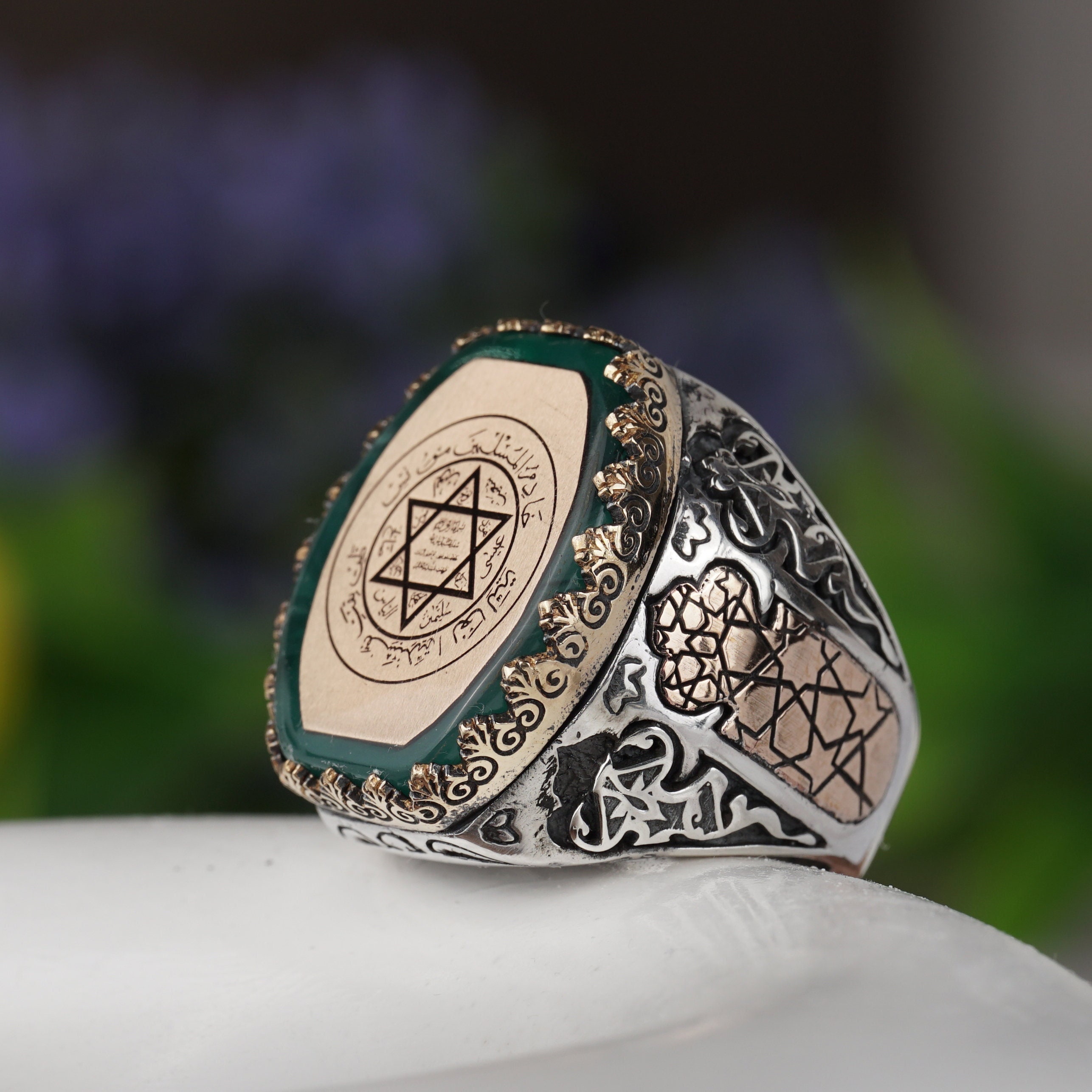 Silver Seal of Solomon Ring Solomon Seal Protection Ring - Etsy