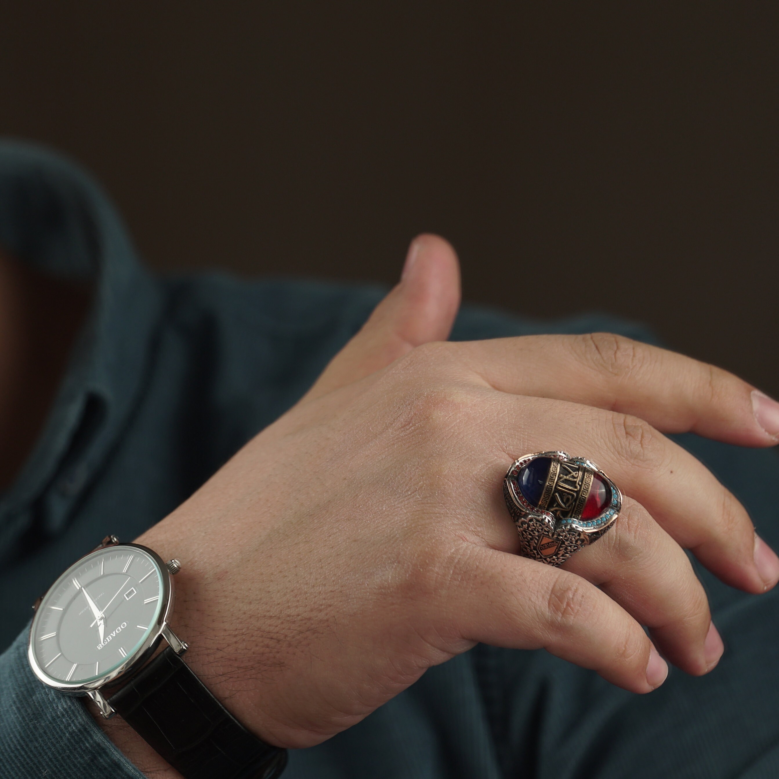 Alhambra Palace Design Silver Ring, Design Handmade Silver Ring, Spain ...