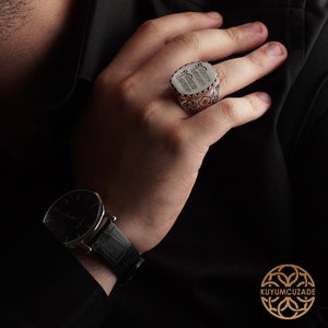 Surah Falak-nass Engraved Sterling Silver Ring, Islamic Surah Ayat ...