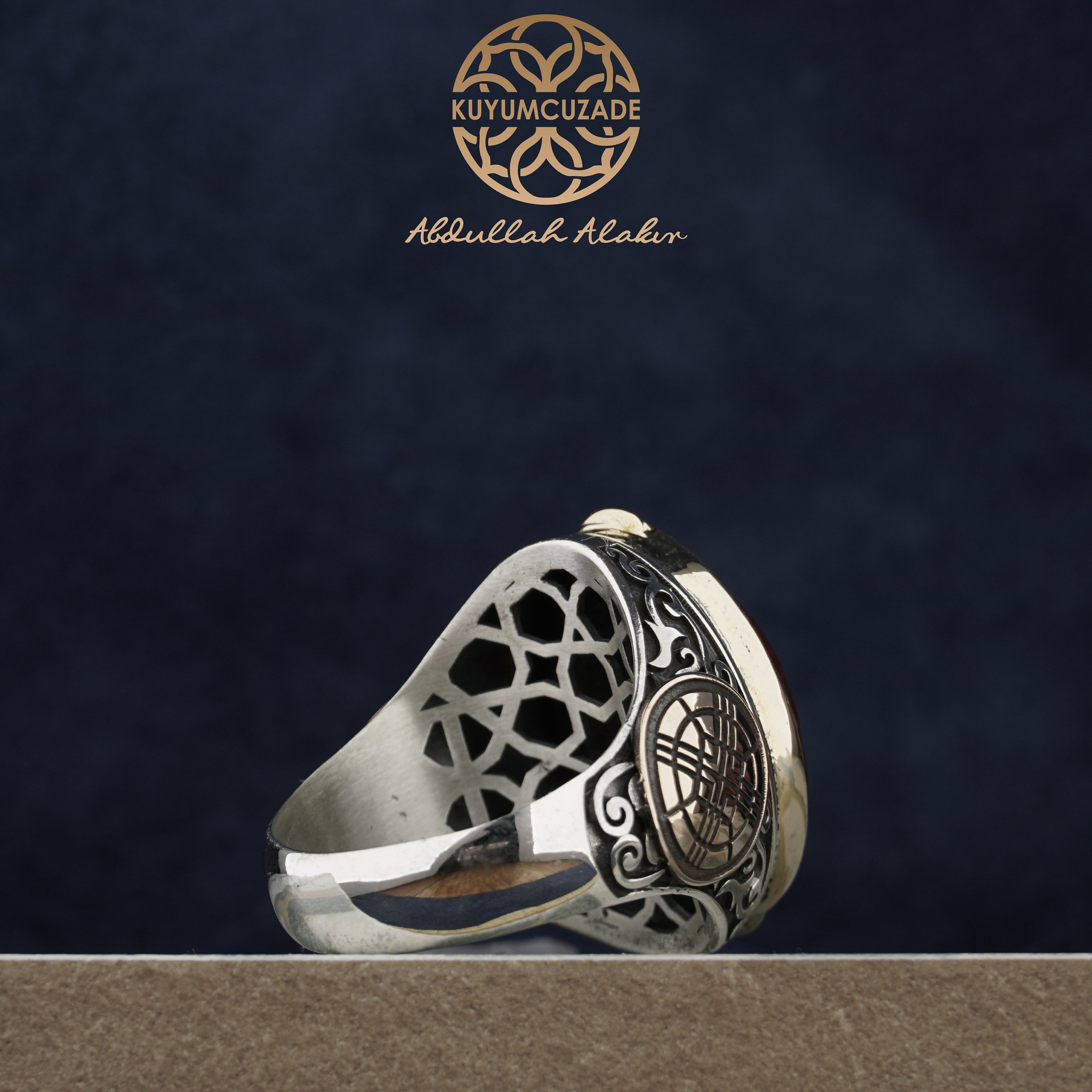 Men's Epoxsi Compass Engagement Red Silver Ring Unique - Etsy UK