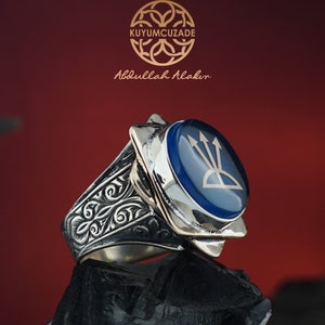 Osman Bey Ring, Kayı Tribe Ring, Three Arrow Design Historical Ring for ...