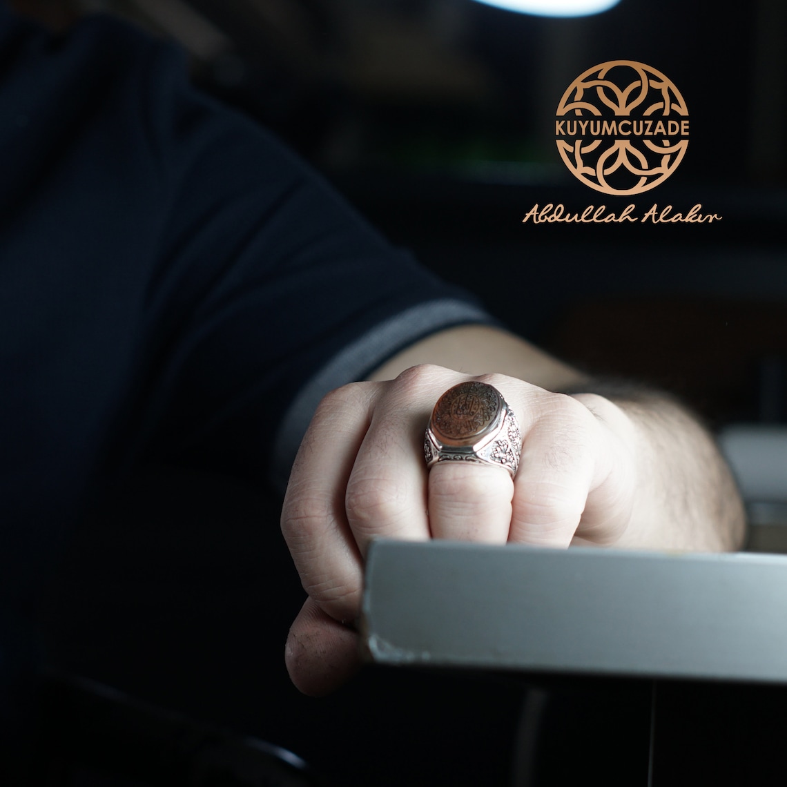 Islamic Ring Manuscript Ring Protection Ring Brown Agate - Etsy