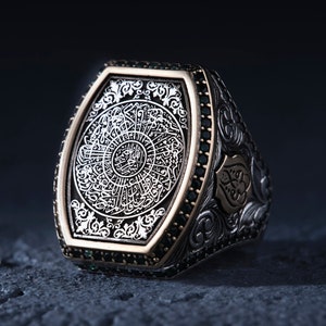 Surah Al-inshirah Ring, Protection Ring, Islamic Silver Ring for Men ...