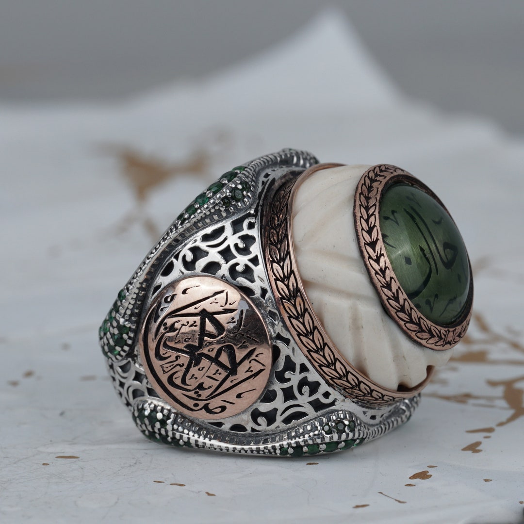 Mystic Sufism Mevlevi Hat Ring, Turkish Handmade Silver Men Ring ...