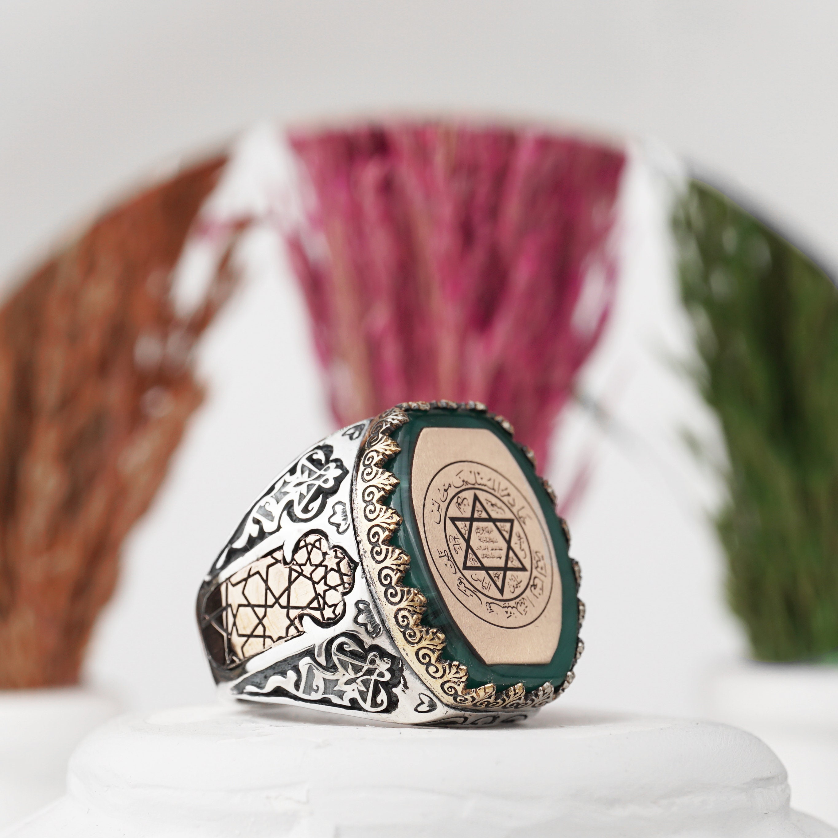 Silver Seal of Solomon Ring Solomon Seal Protection Ring - Etsy