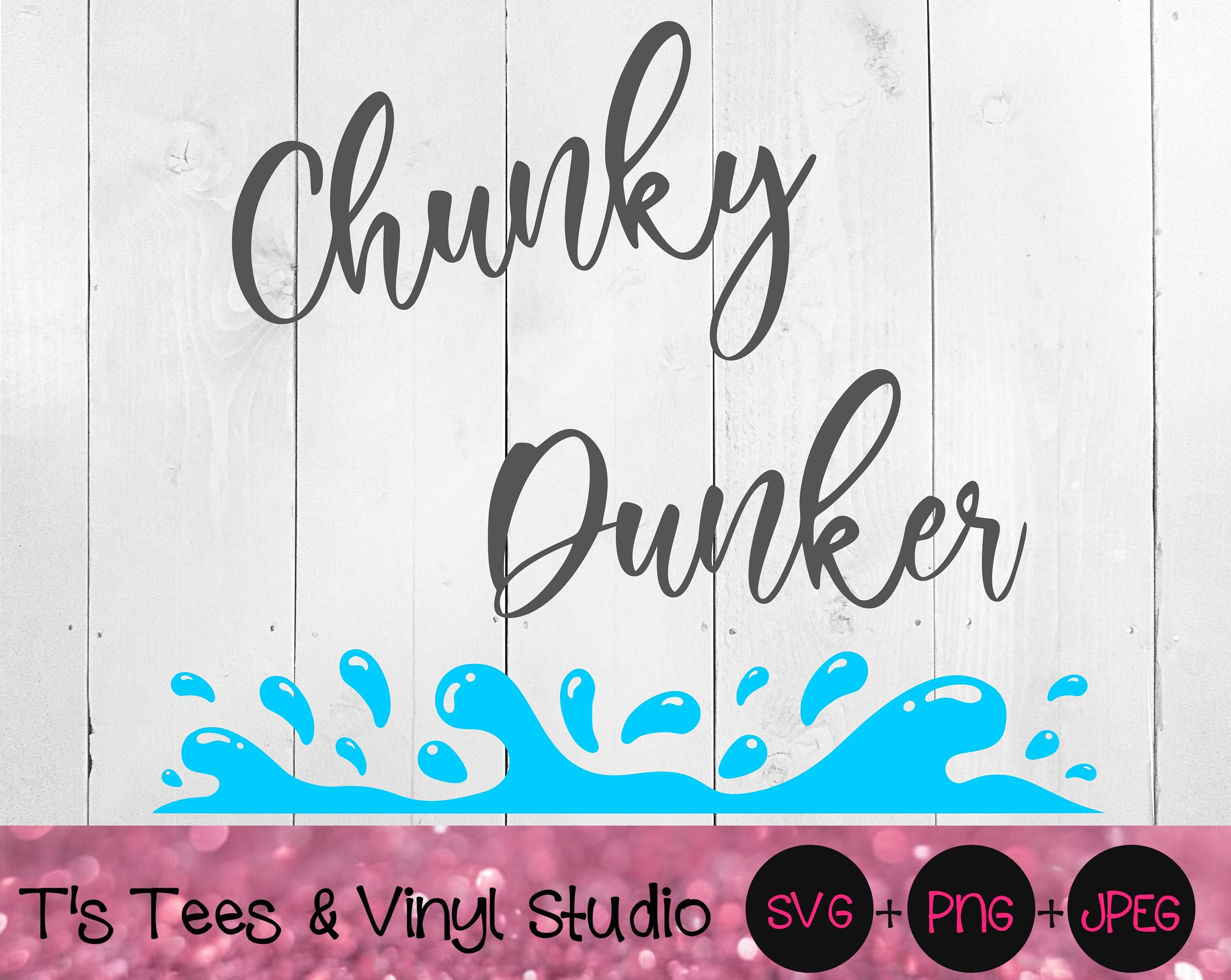Chunky Dunker Svg, Skinny Dip Svg, Swimming Svg, Chunky Dunk Svg ...