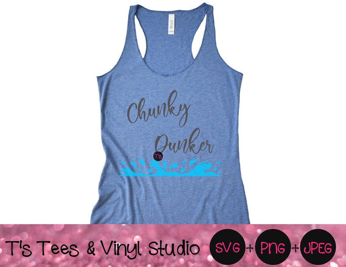 Chunky Dunker Svg, Skinny Dip Svg, Swimming Svg, Chunky Dunk Svg ...