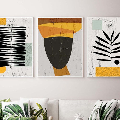 Modern African American Art Print. Black Woman Portrait. - Etsy