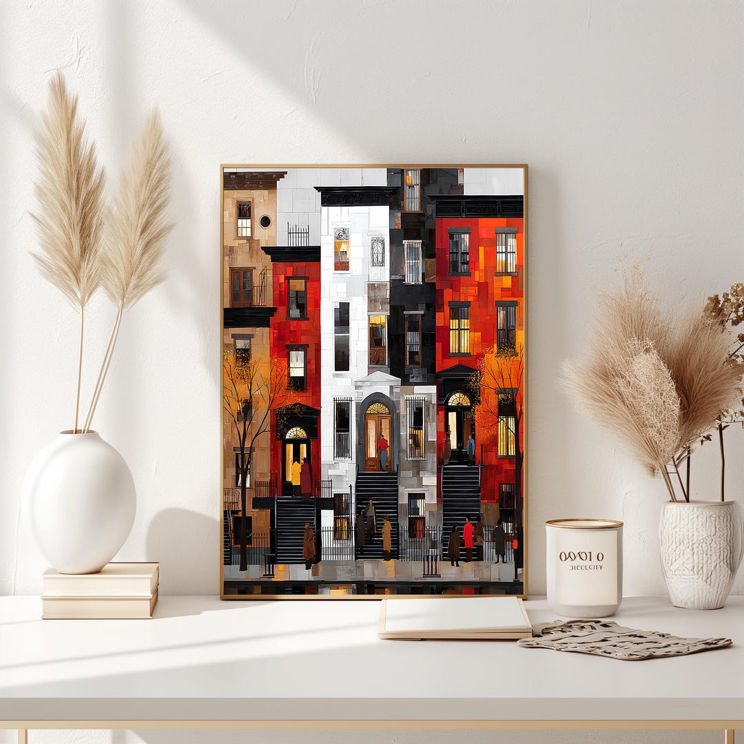 Harlem Renaissance Print, African American Art, Vintage Cityscape Wall ...