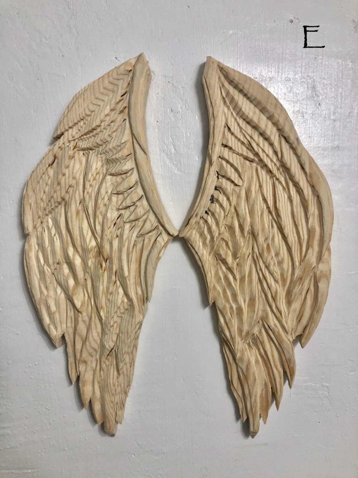 Angel Wings Wall Decor,carved Wooden Angel Wings,rustic Decor,wall ...