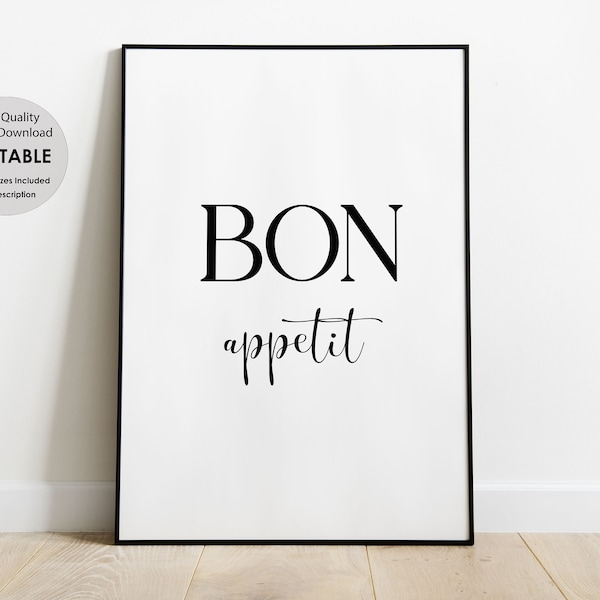 Bon Appetit Sign - Etsy
