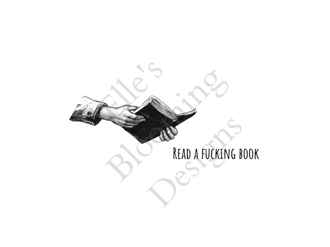 Sublimation PNG Read A F*****g Book PNG Instant Download - Etsy
