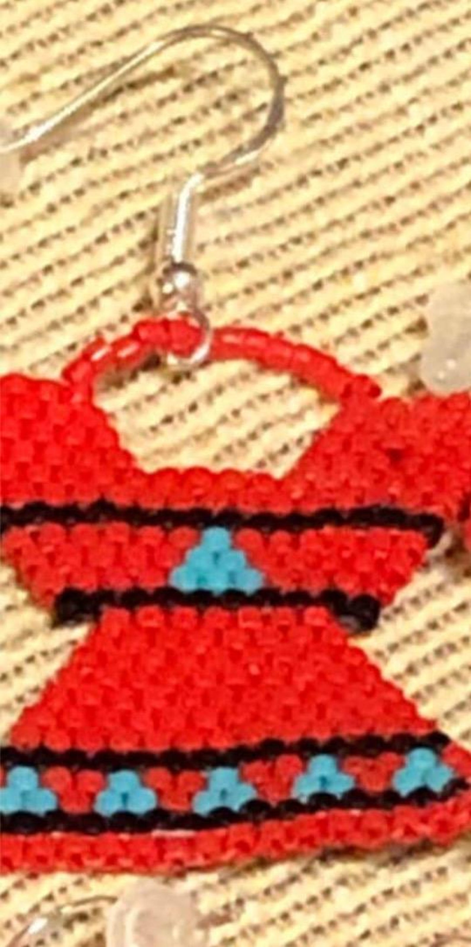 MMIW/MMIR Red Dress Earrings Native American Style - Etsy