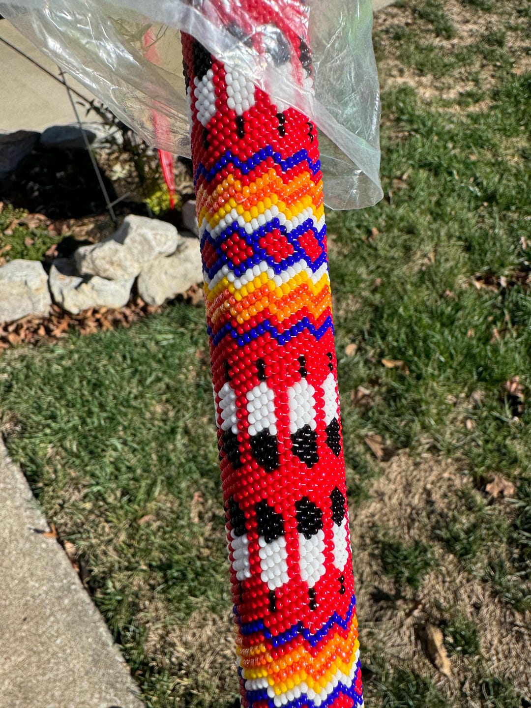 Beaded Walking Cane - Etsy