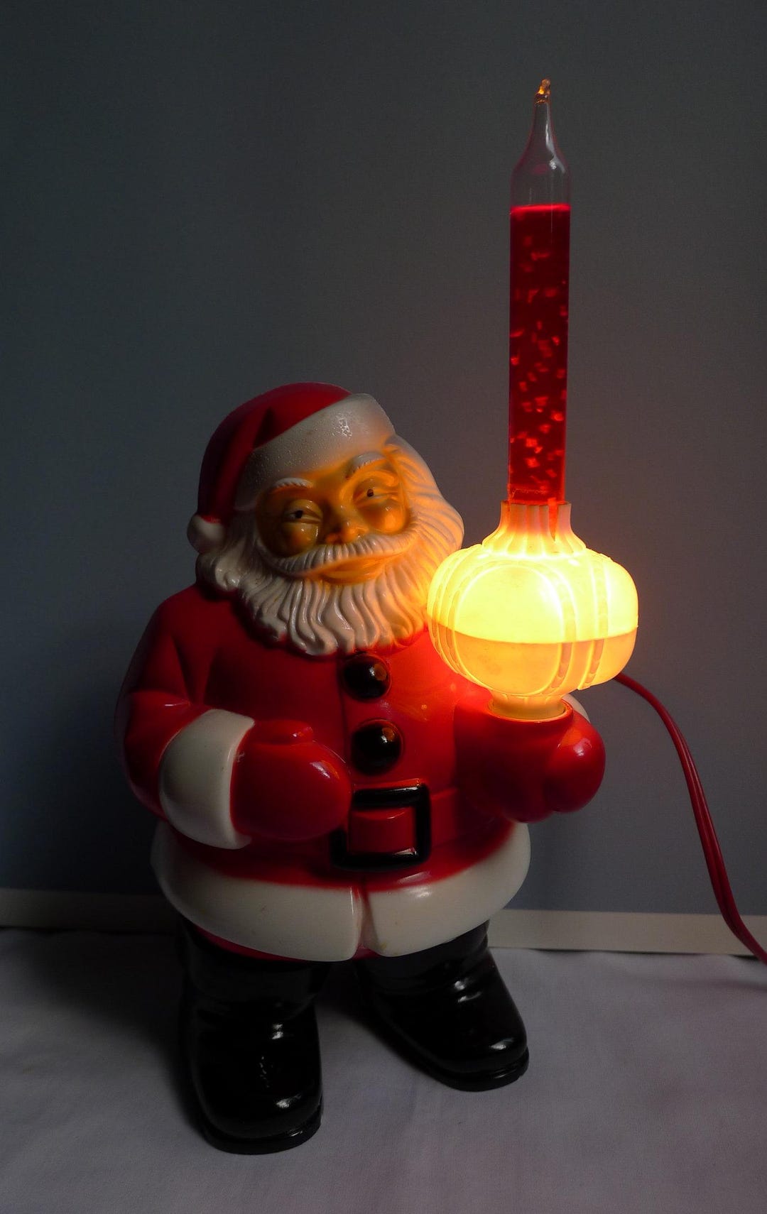 1950s MC Vintage Royalite Royal Electric Plastic Santa Claus Bubble ...