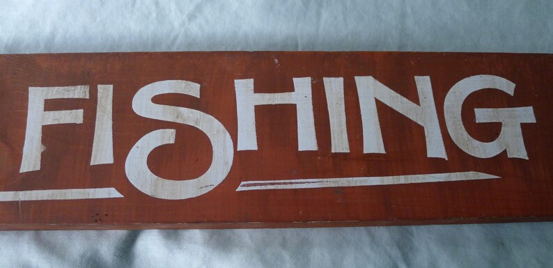 Ca 1950s MC Vintage Wooden No Fishing! Sign 18" X 3.5 - Etsy