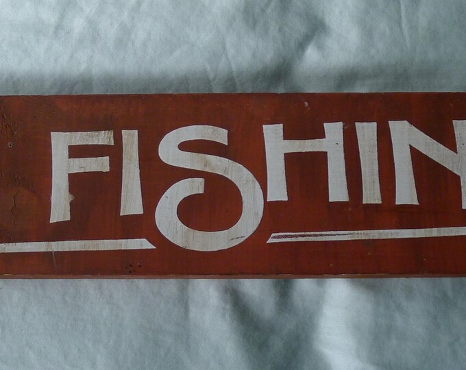 Ca 1950s MC Vintage Wooden No Fishing! Sign 18" X 3.5 - Etsy