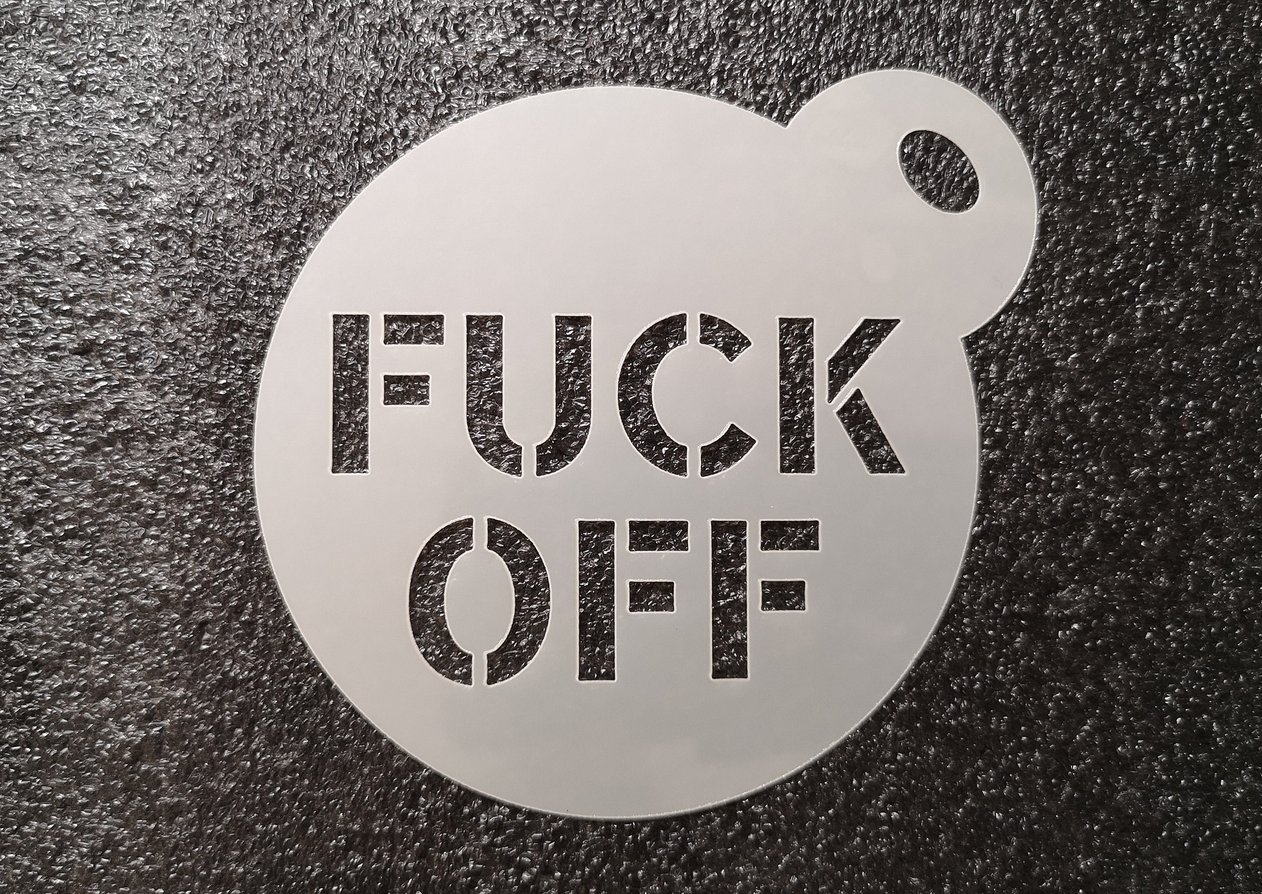 Rude Coffee Stencil Fck Off Funny Sweary Swearing Swear | Etsy