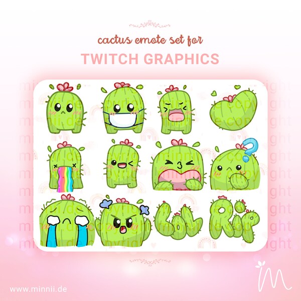 Cactus Twitch Overlay - Etsy