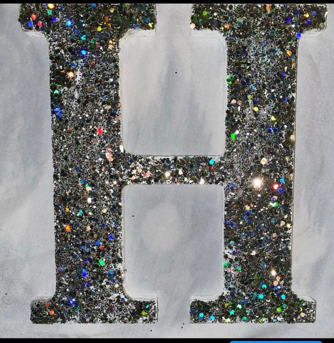 Glitter, Cusotm Wooden Letter - Etsy