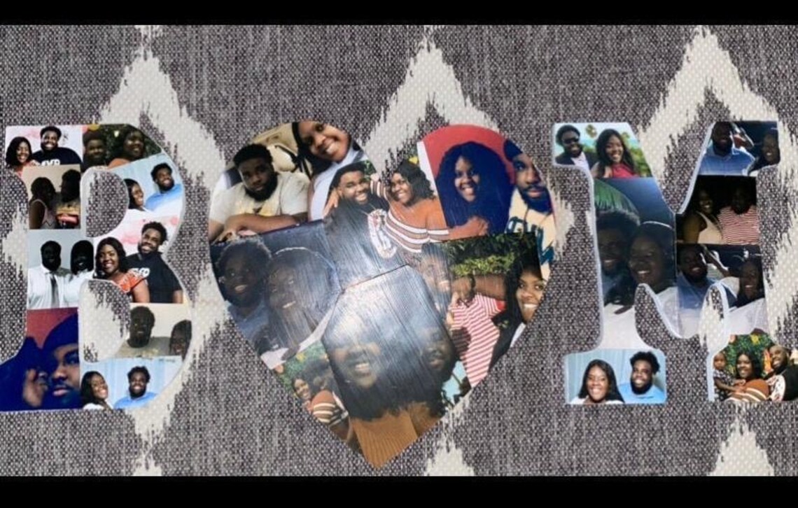 Valentines' Day Letter Picture Collage, Valentines Day Gift ...