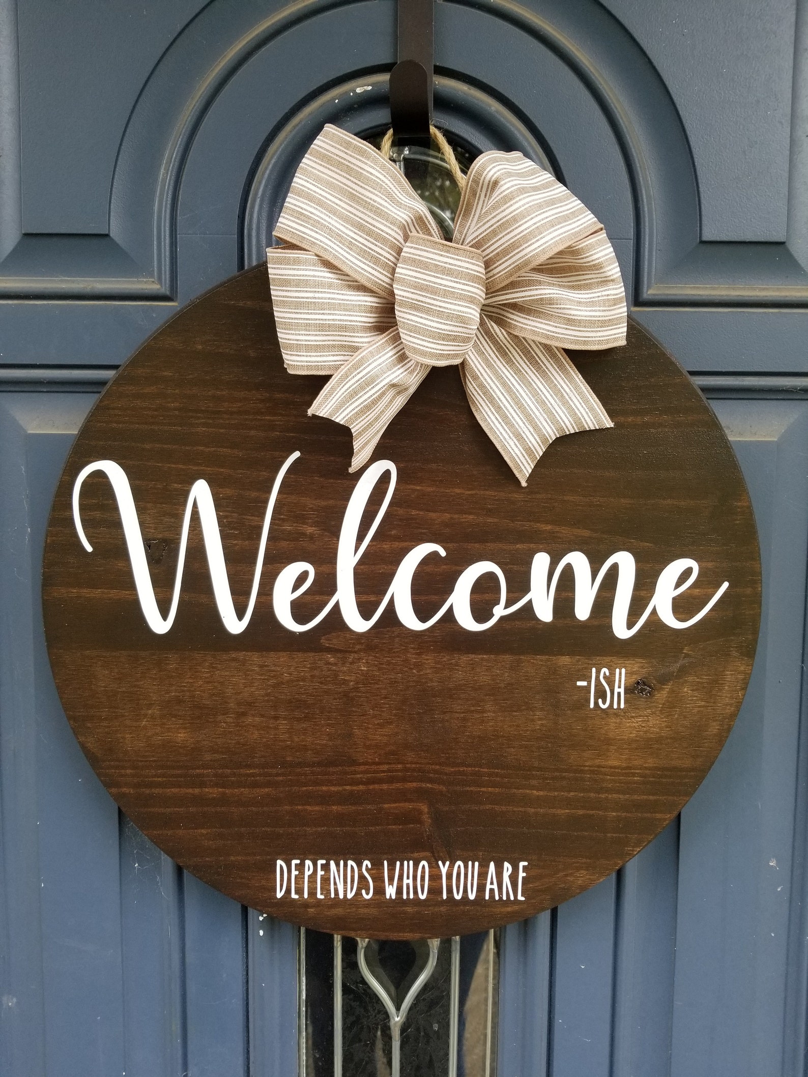 Welcome-ish Sign - Etsy