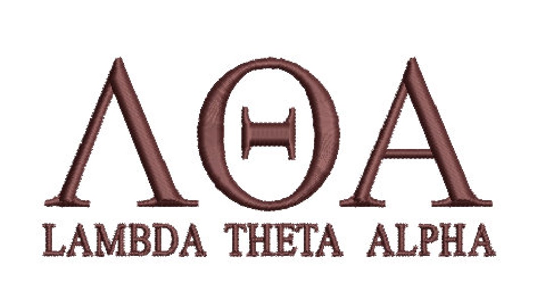 Lambda Theta Alpha Embroidery File - Etsy