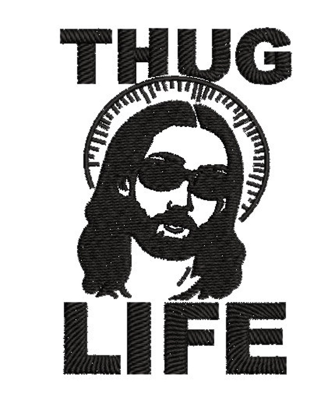 Thug Life Embroidery File - Etsy