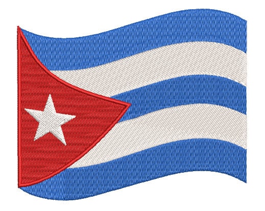 Cuban Flag Embroidery File - Etsy