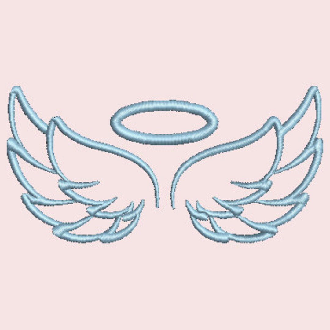Angel Wings Embroidery File - Etsy