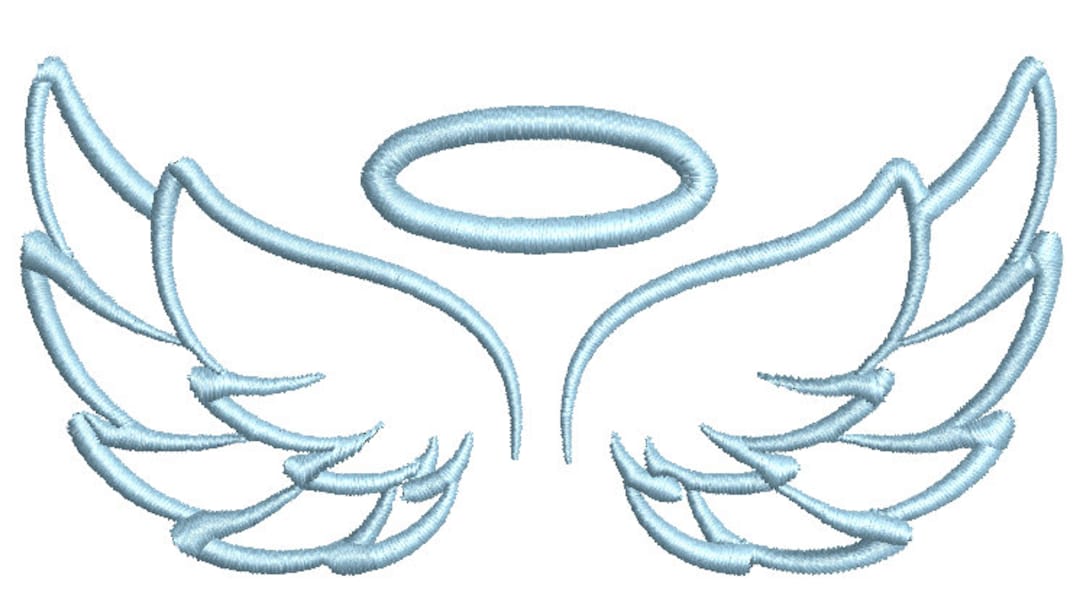 Angel Wings Embroidery File - Etsy