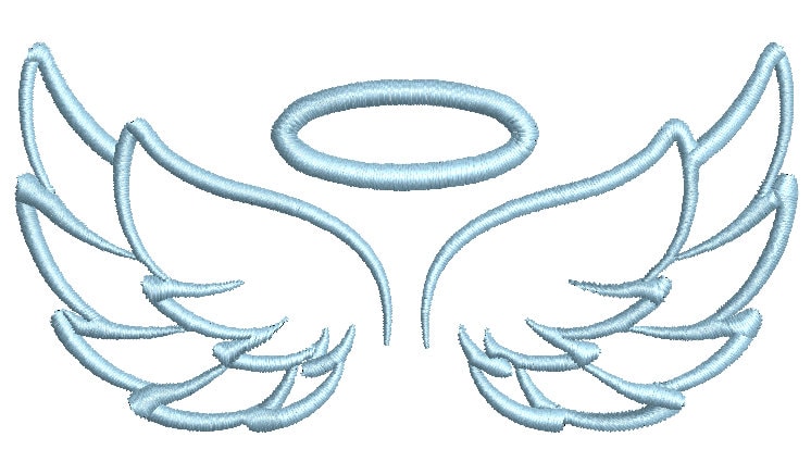 Angel Wings Embroidery File - Etsy