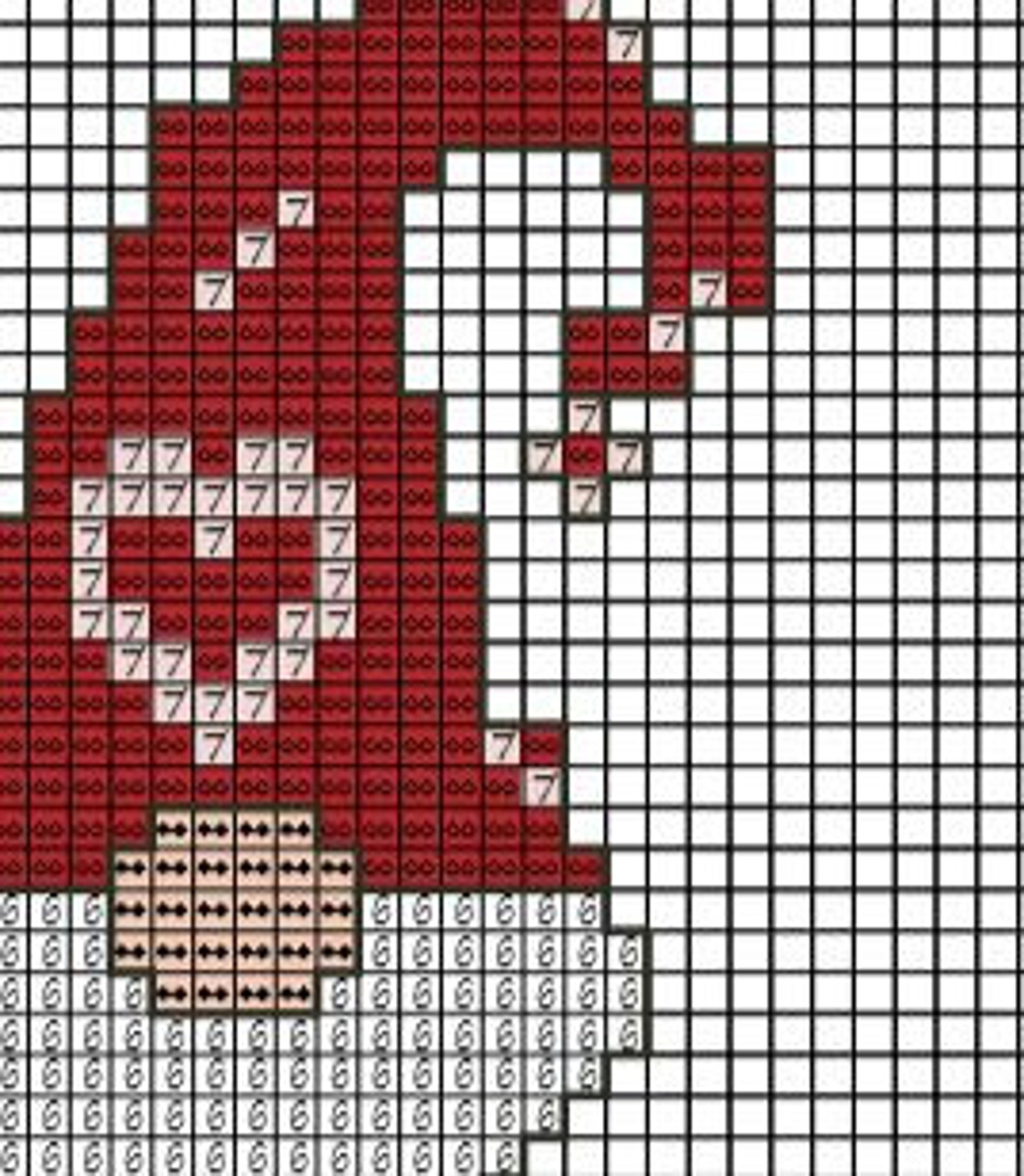 Valentine Gnome Cross Stitch Pattern Chart PDF Pattern Digital Download - Etsy