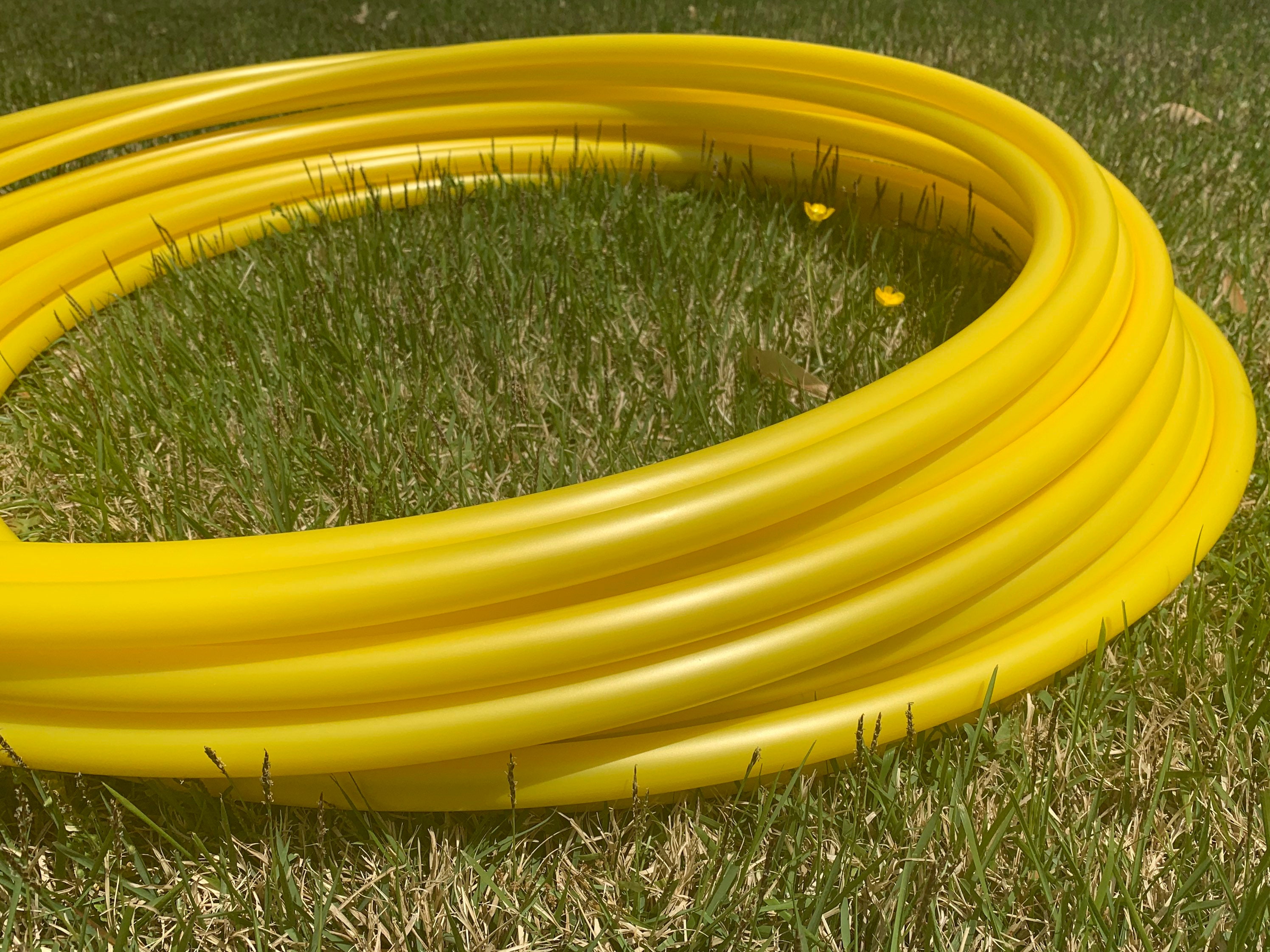 Polypro Hula Hoop- Metallic Sunshine Yellow Color Shifting Metallic 5/8 ...