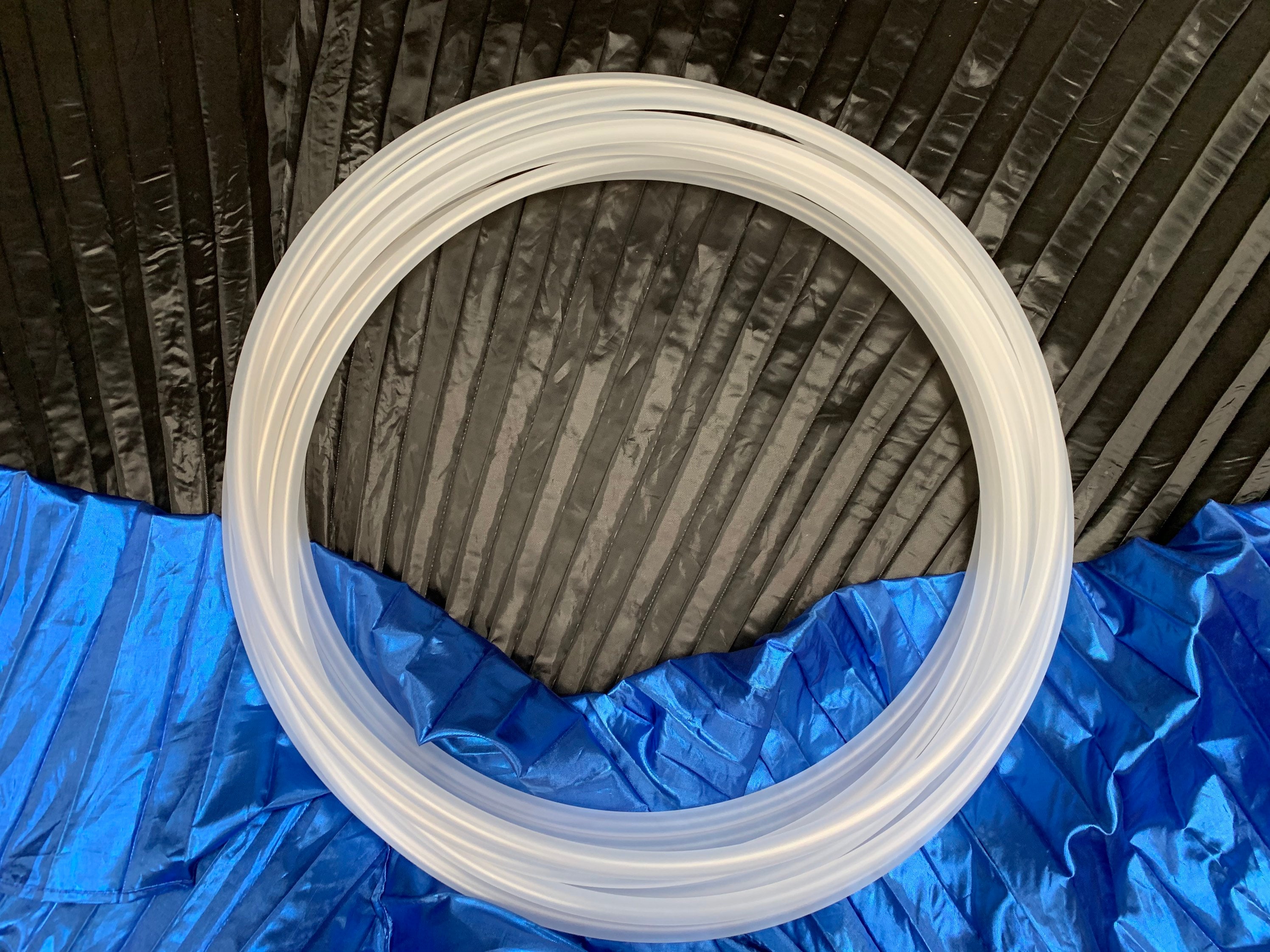 Polypro Hula Hoop - Bare Natural/white/clear Polypropylene Push Button ...