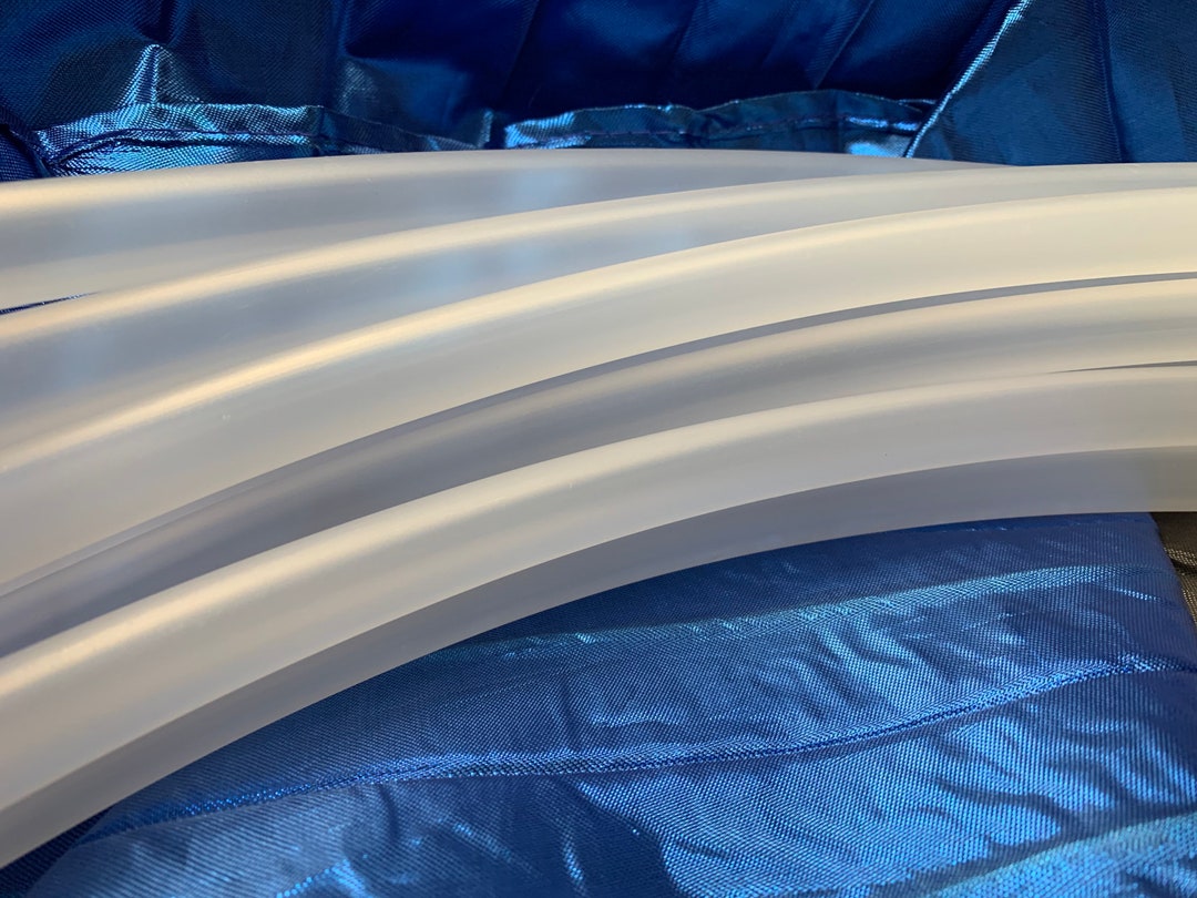 Polypro Hula Hoop - Bare Natural/white/clear Polypropylene Push Button ...